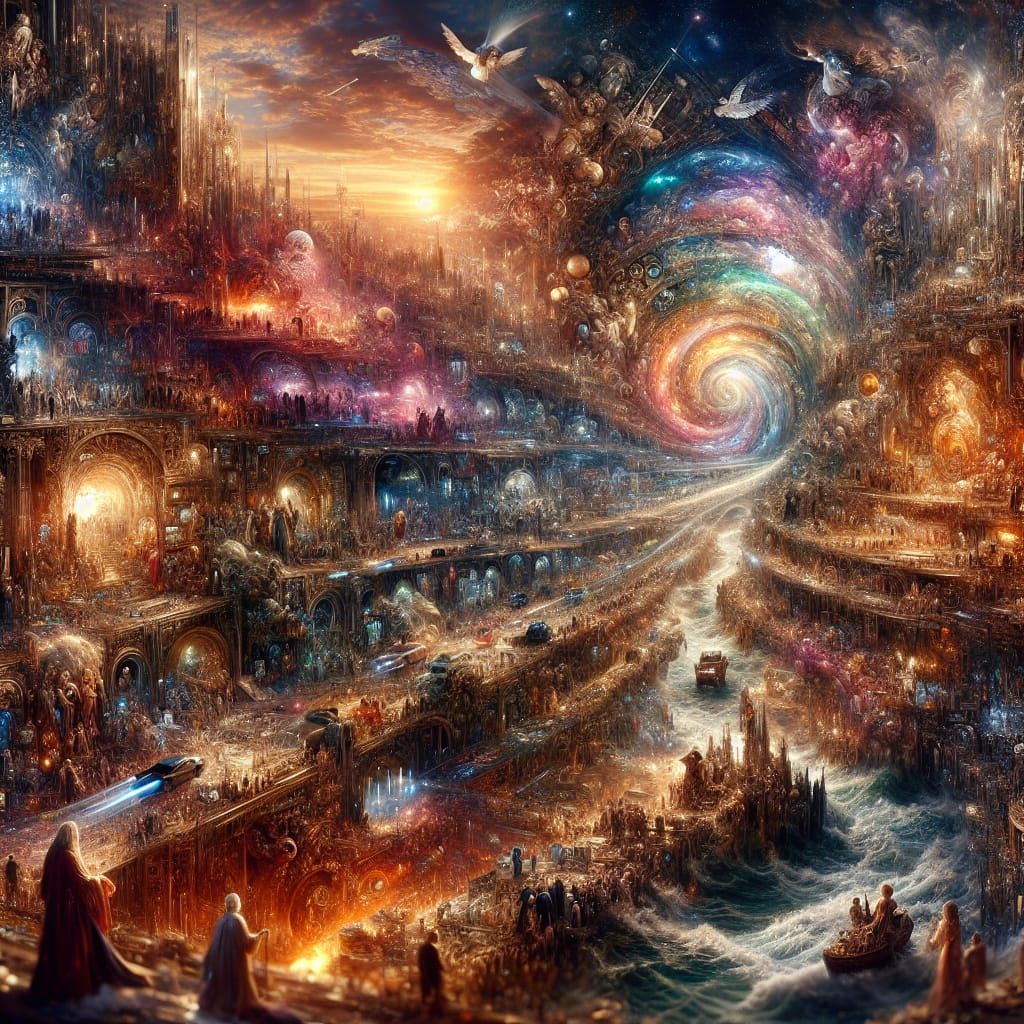 The Cosmic Path - AI Generated Artwork - NightCafe Creator