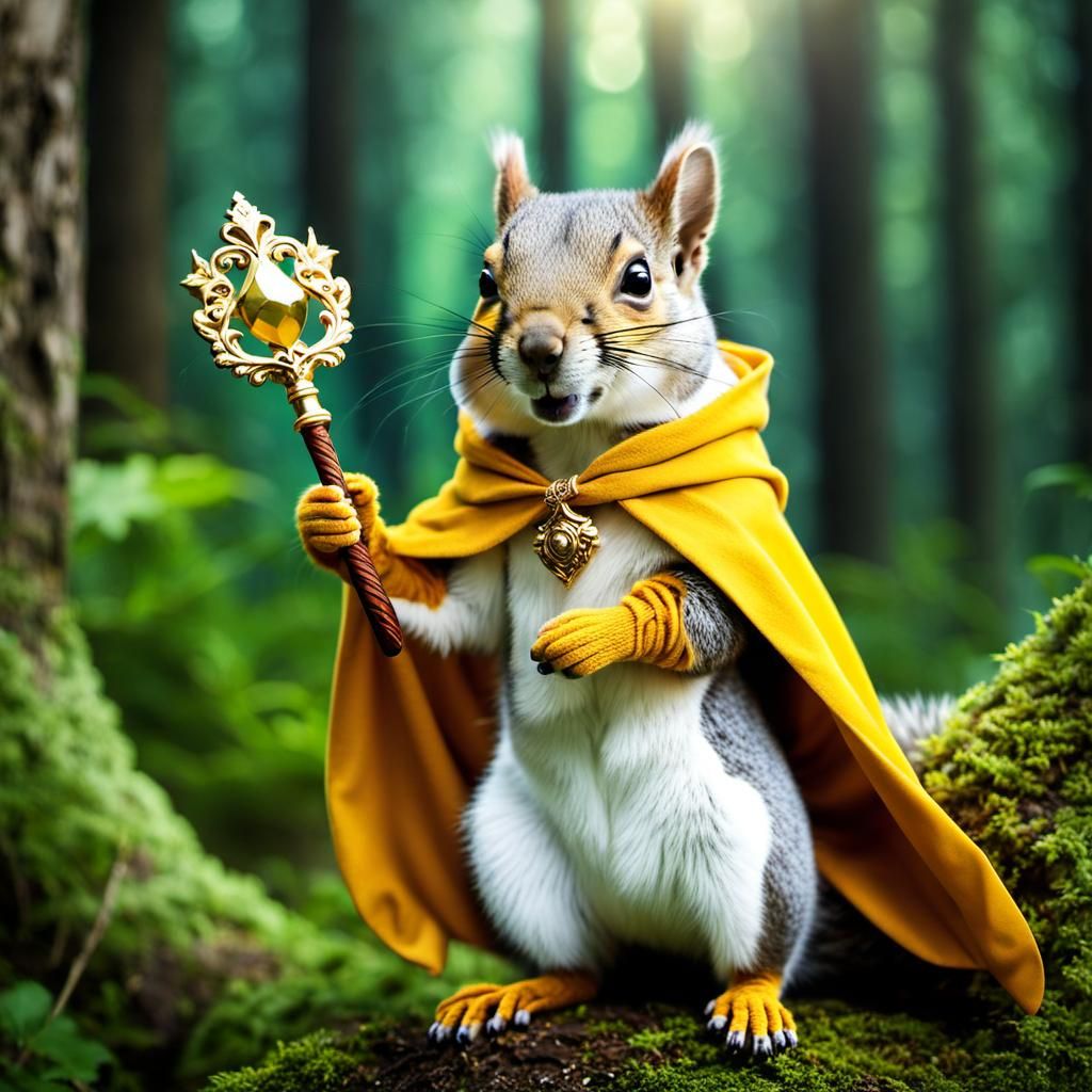 Squirrel king - AI Generated Artwork - NightCafe Creator