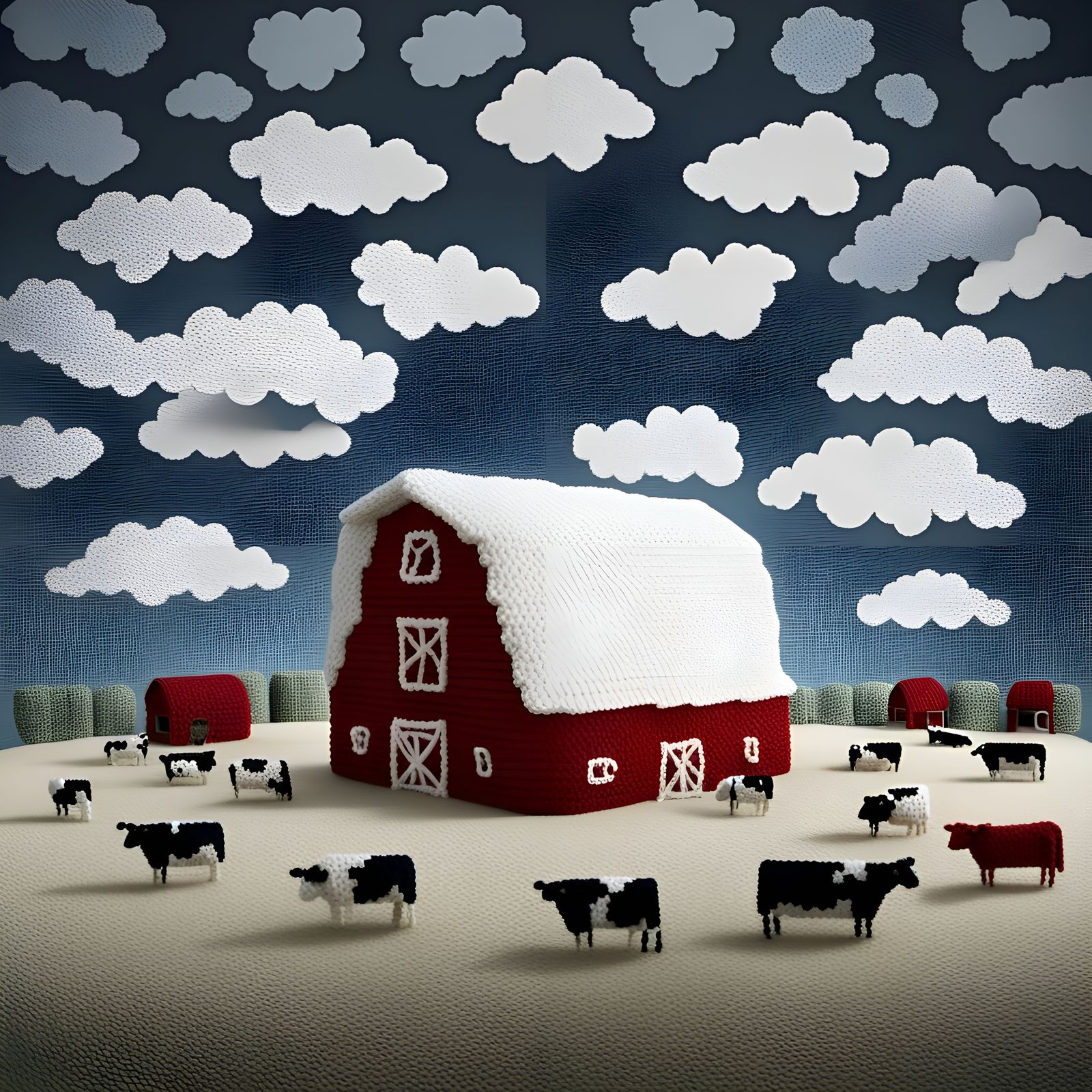 Barnyard Tapestry - AI Generated Artwork - NightCafe Creator