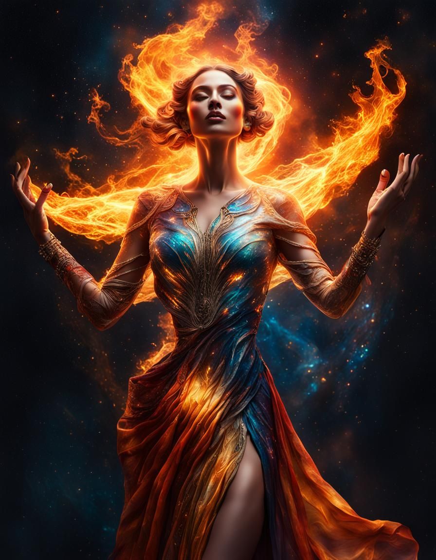 Fire Ascendant - AI Generated Artwork - NightCafe Creator