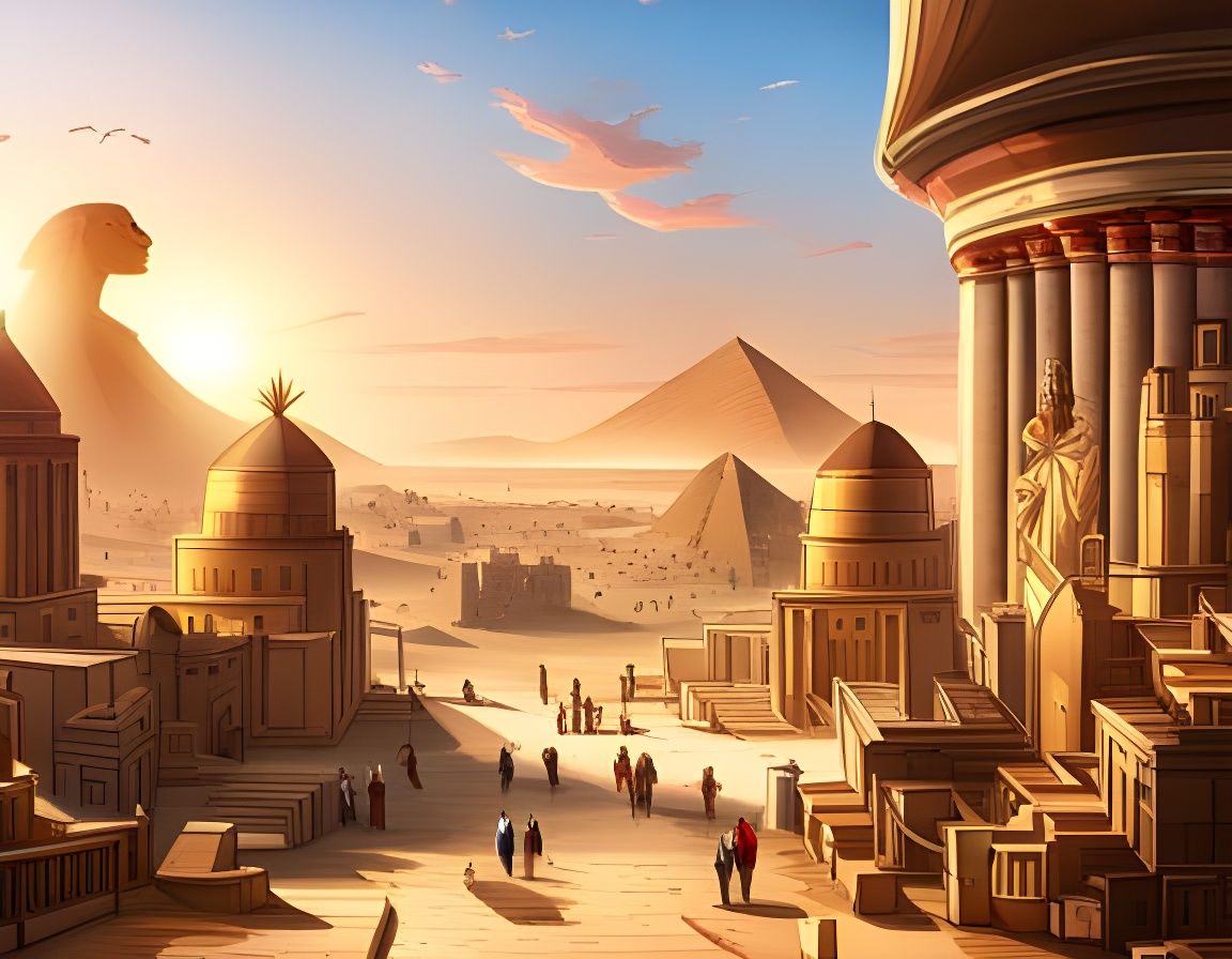 Ancient egypt city life - SDXL - AI Generated Artwork - NightCafe Creator