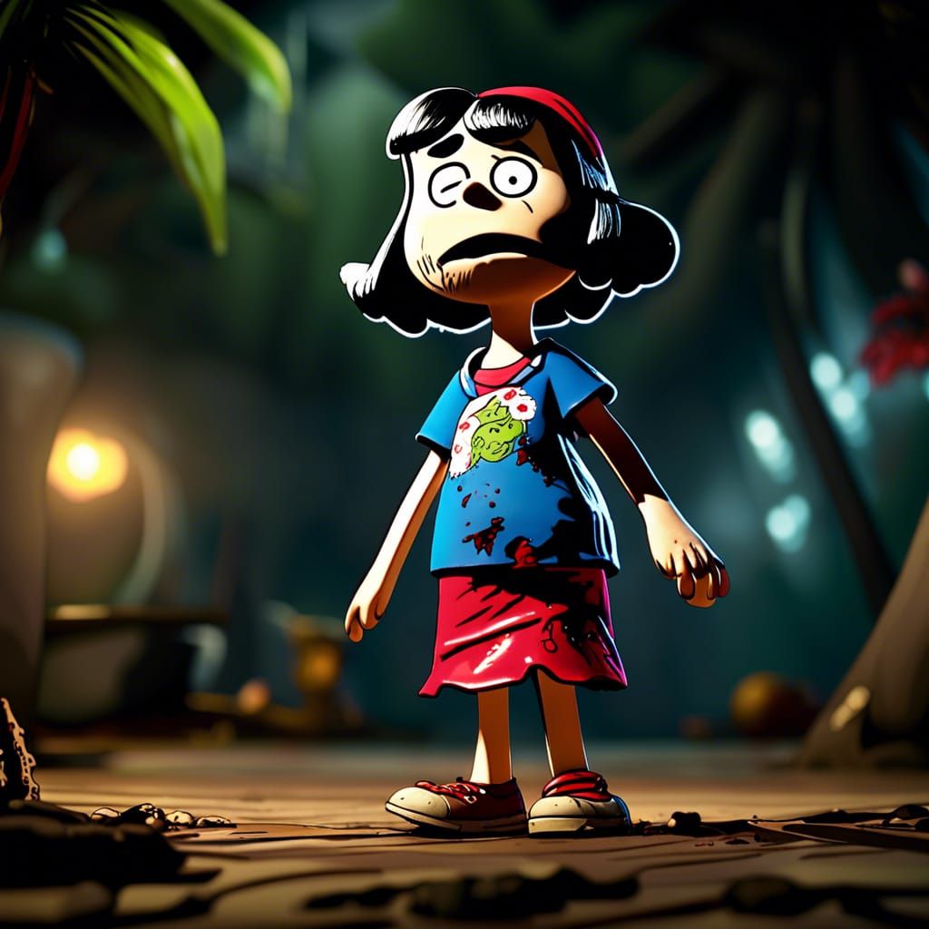 Lucy from Peanuts is most definitely a zombie - AI Generated Artwork ...