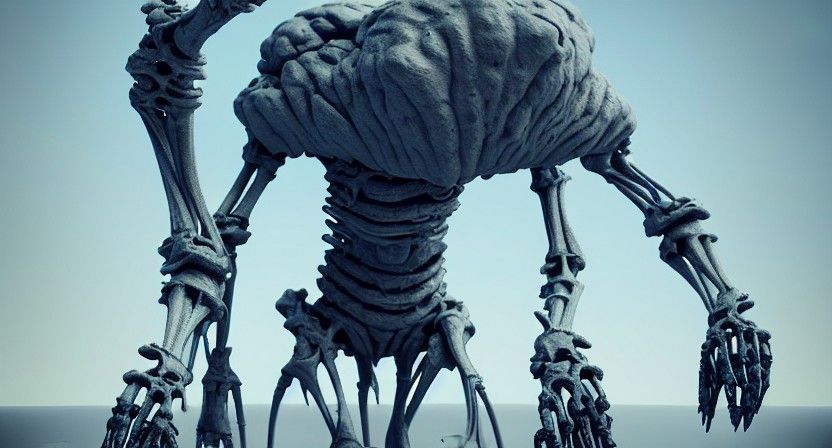 Vast towers of bones and grey matter spindling through an alien ...