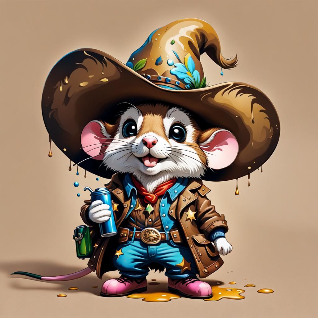Cowboy Mouse - AI Generated Artwork - NightCafe Creator