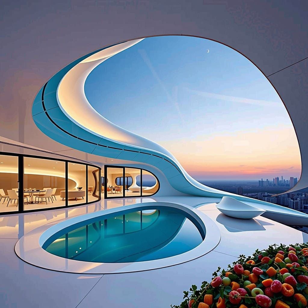 The swimming pool. - Surreal Fruit Loops Factory in Ultra-H...