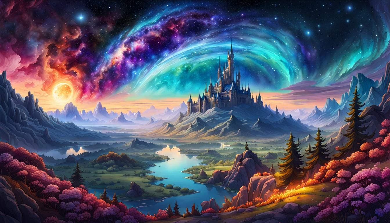 Fantasy world - AI Generated Artwork - NightCafe Creator