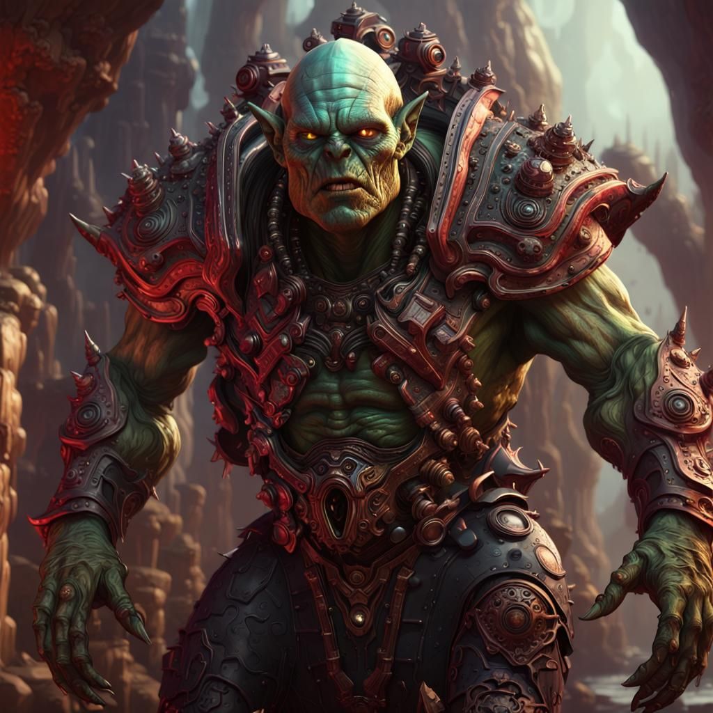 Mindless Alien Orc Brute - AI Generated Artwork - NightCafe Creator