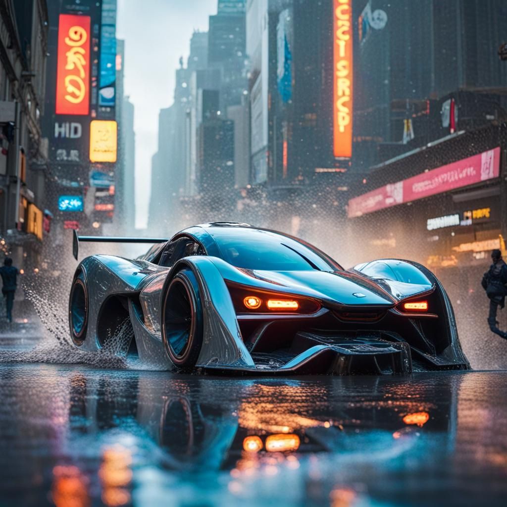 Futuristic Drag Racing Cars. - AI Generated Artwork - NightCafe Creator