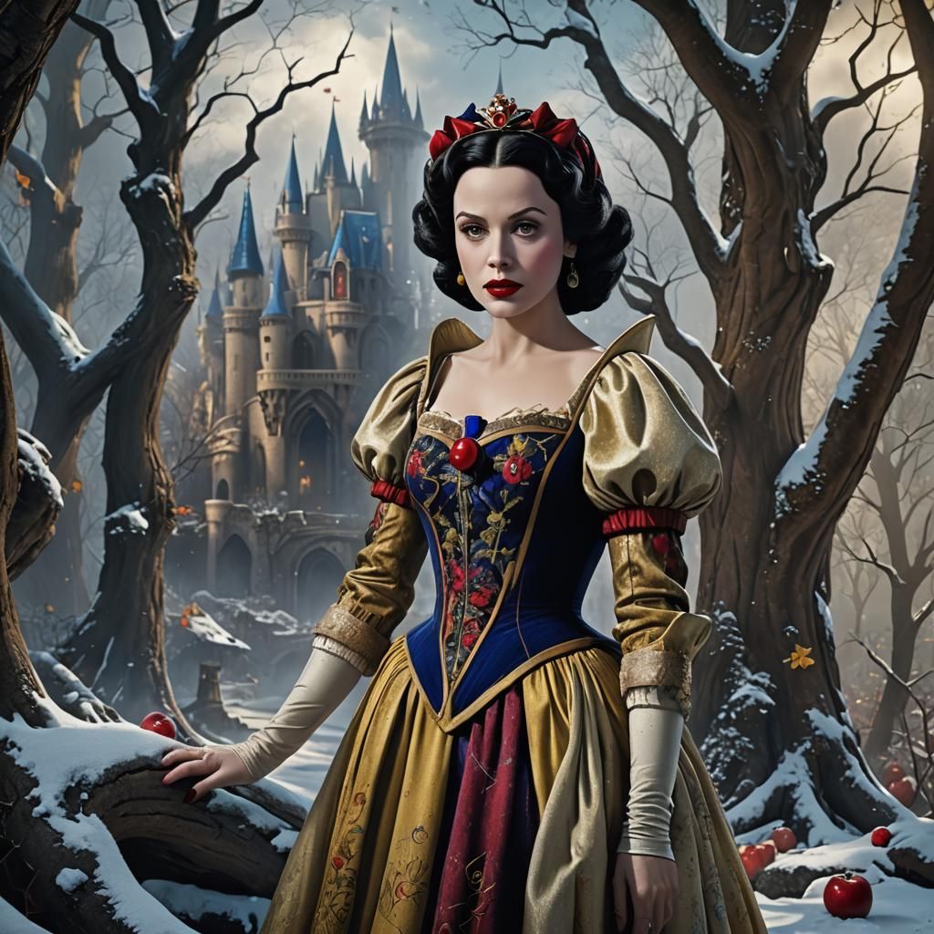 Hedy Lamar as Snow White - AI Generated Artwork - NightCafe Creator