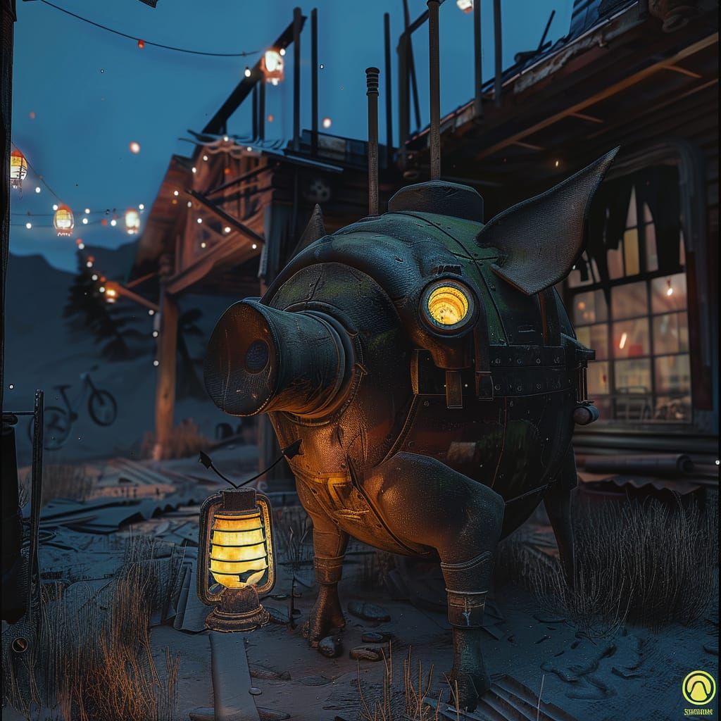 Rust Pig - AI Generated Artwork - NightCafe Creator