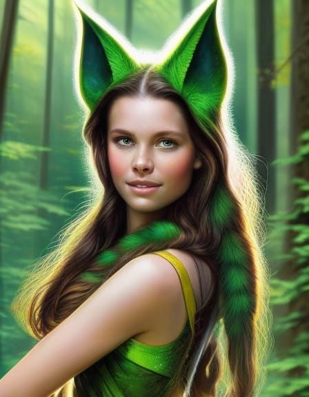 Demi-Human Girl - AI Generated Artwork - NightCafe Creator