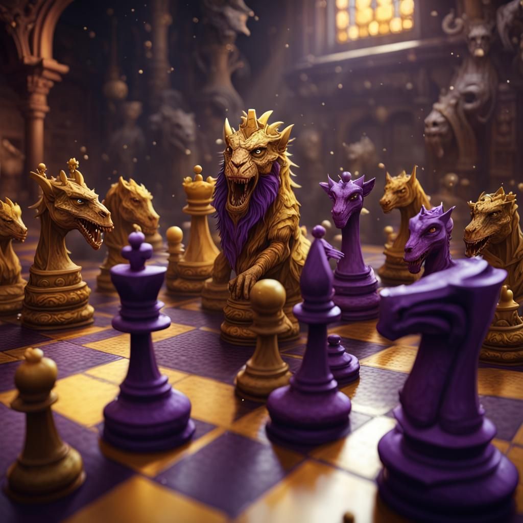 Epic Chess battle - AI Generated Artwork - NightCafe Creator