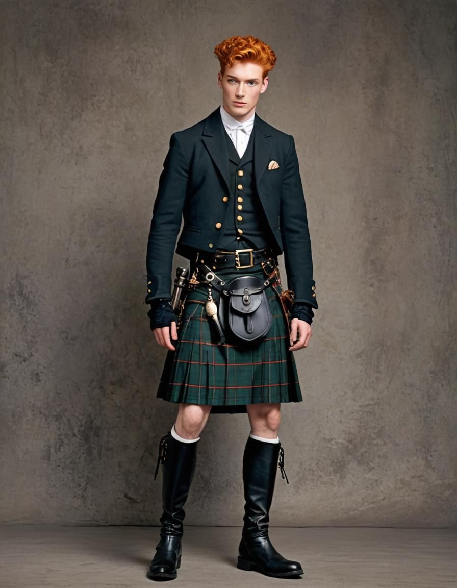 Ginger in a Kilt - AI Generated Artwork - NightCafe Creator