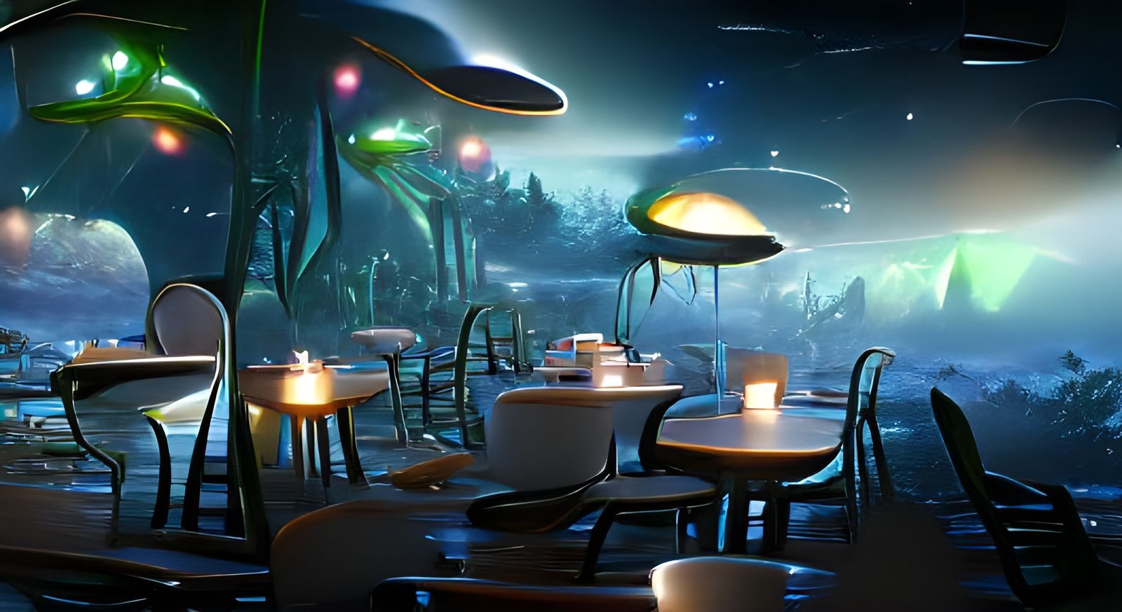 Aliens Dine at the NightCafe Regularly on Every Sampling Expedition to ...