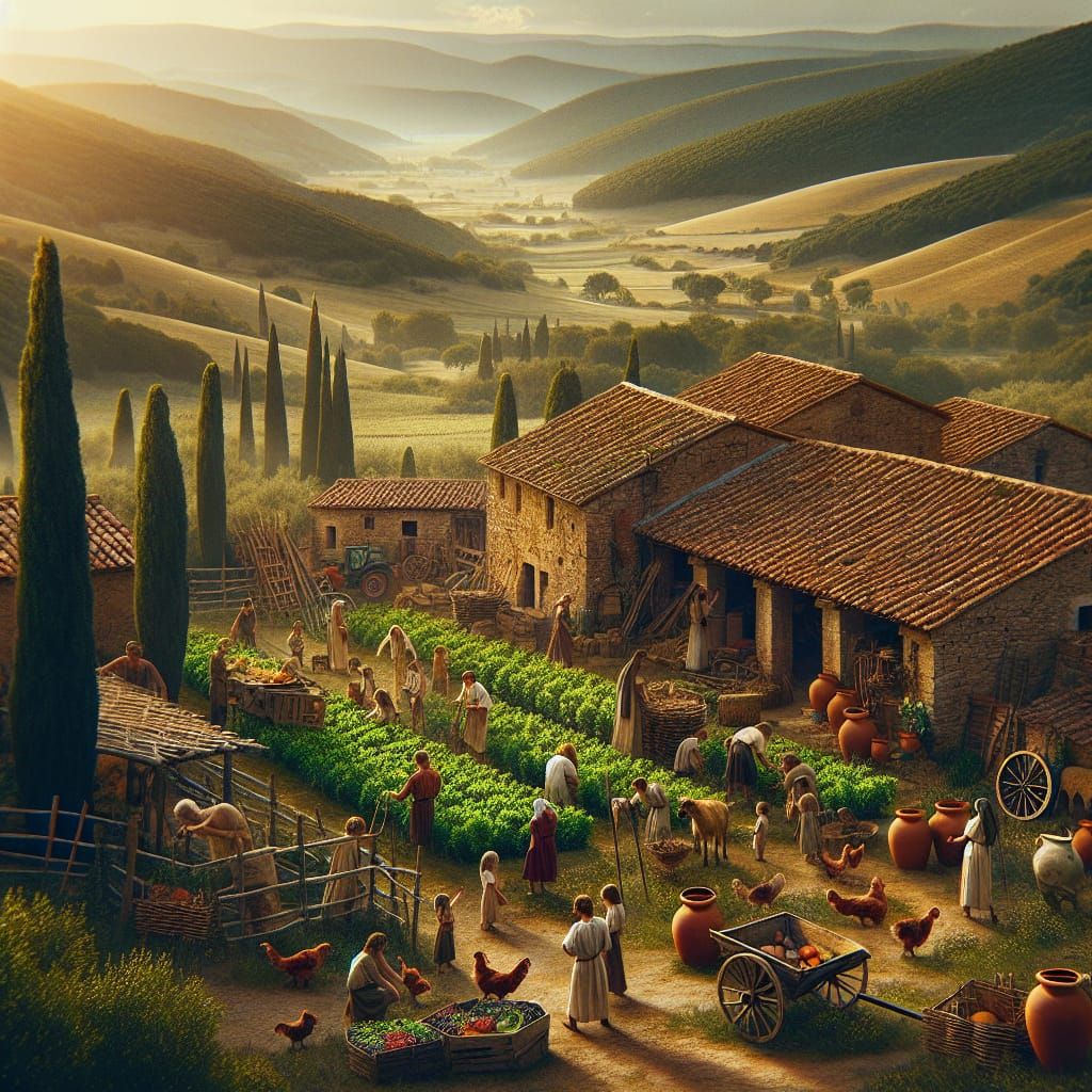 Life on an Ancient Roman Farm - Ancient Roman Farmstead in I...