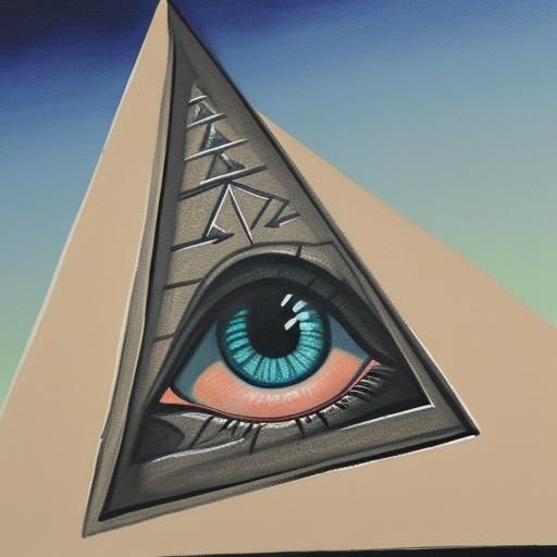 the pyramid's eye, gazing upward. - AI Generated Artwork - NightCafe ...