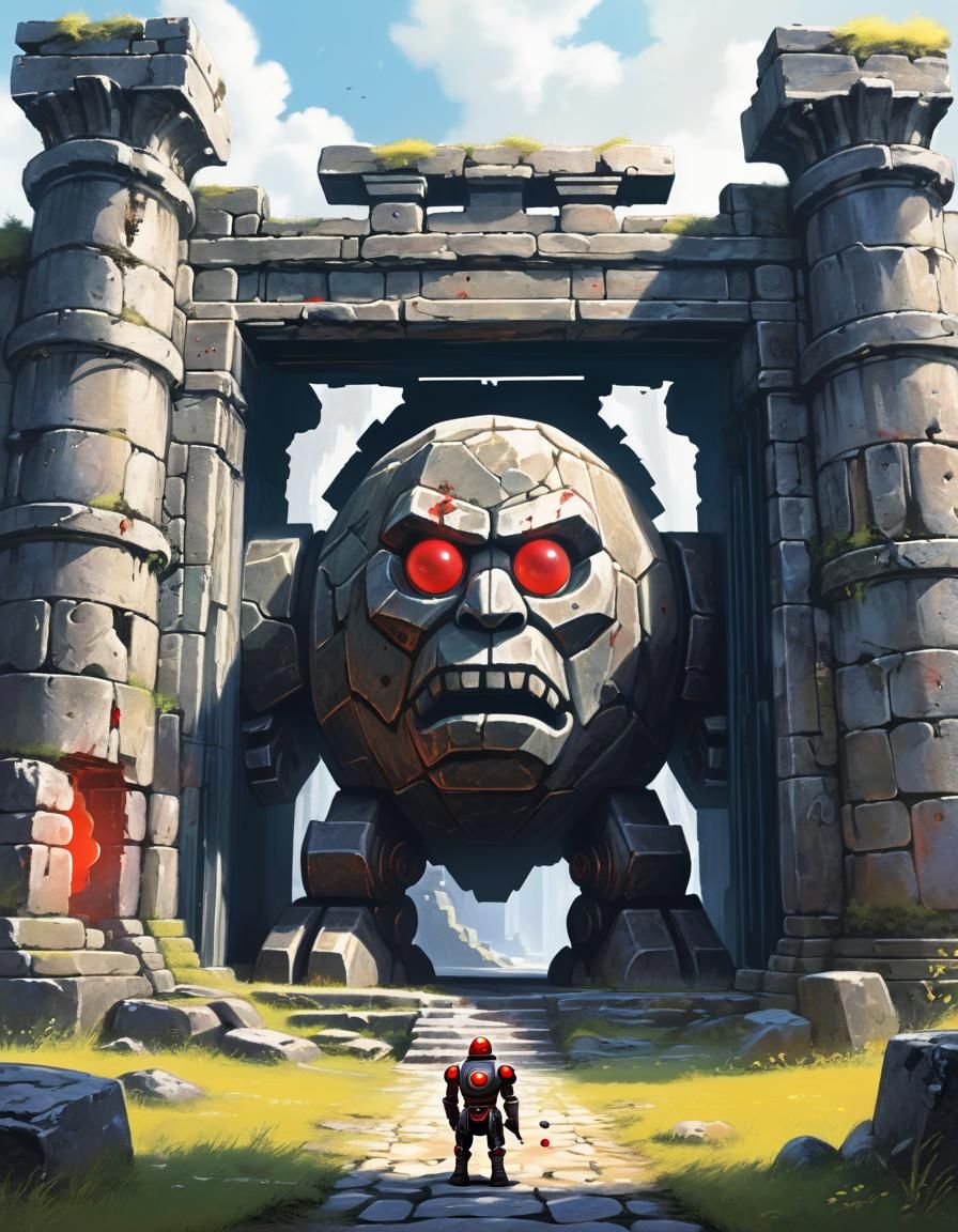 Stone golem - AI Generated Artwork - NightCafe Creator