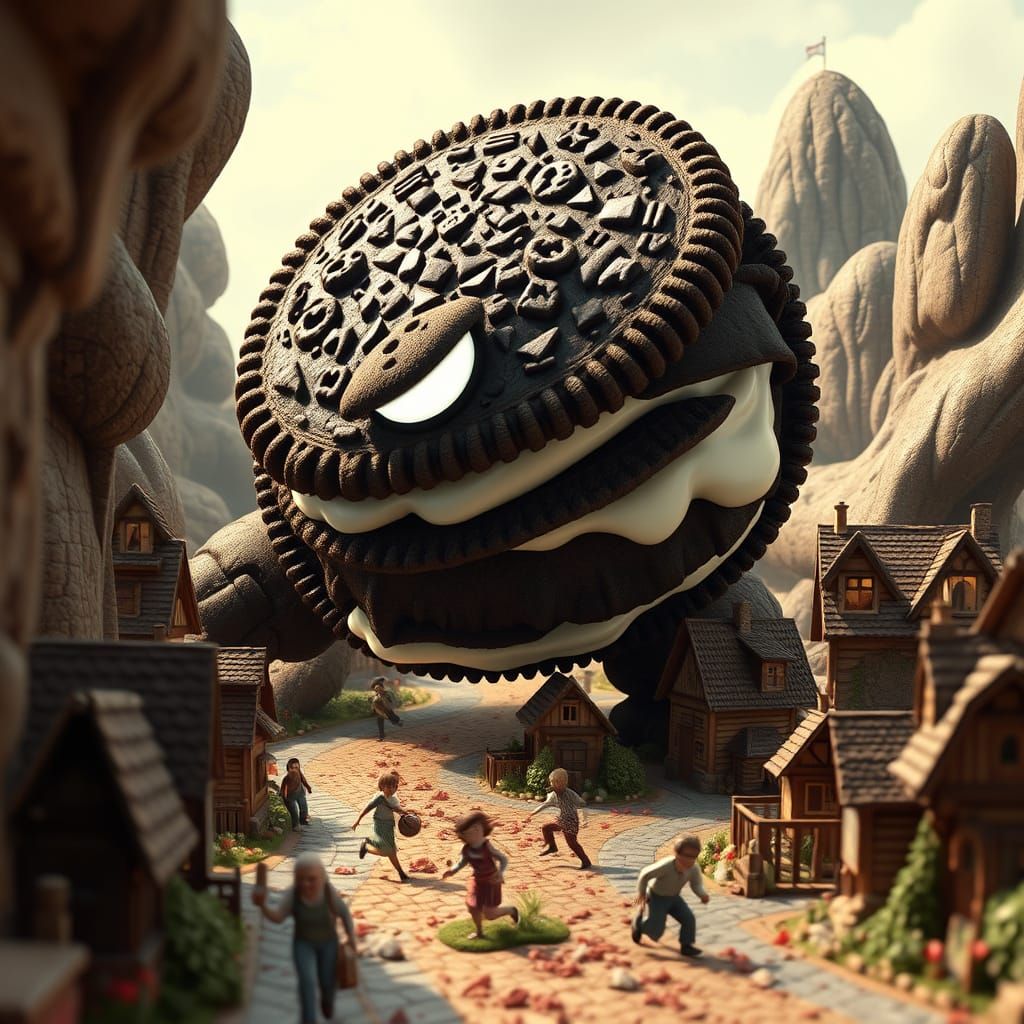 Double-stuff Cyclops - Gigantic Cookie Monster Rampages Thr...