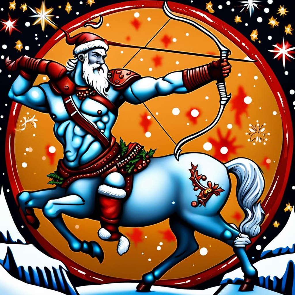 Santa centaur - AI Generated Artwork - NightCafe Creator