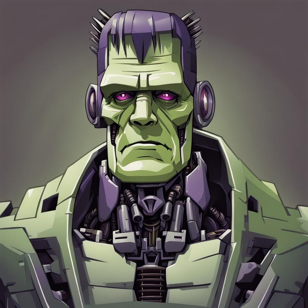 Frankenstein as a Decepticon - AI Generated Artwork - NightCafe Creator