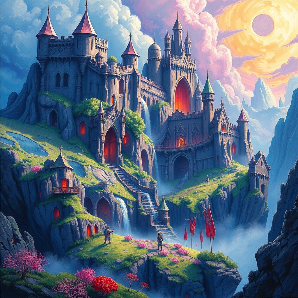Amazing view - Fantastical Realm in Vibrant Colors