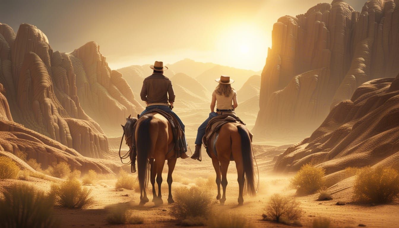 Cowboys on a Mission - AI Generated Artwork - NightCafe Creator