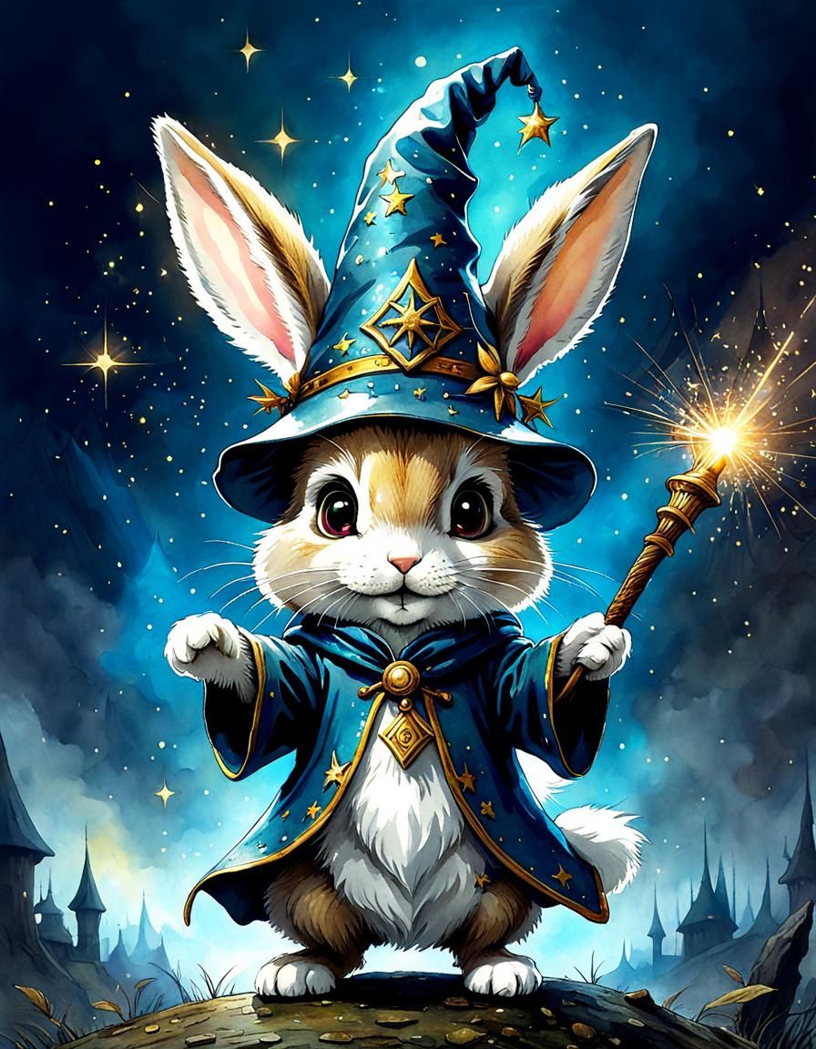 Bunny wizard - AI Generated Artwork - NightCafe Creator