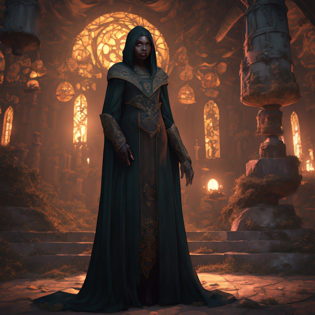 Pregnant black female vampire - Ethereal Pregnant Vampire Q...