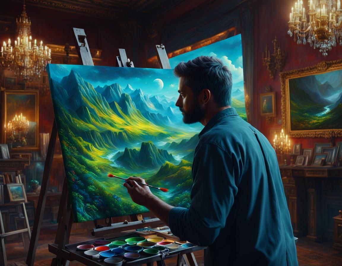 Painting - AI Generated Artwork - NightCafe Creator