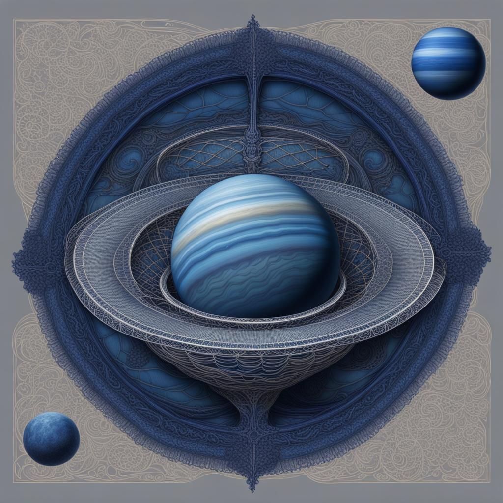 Blue jupiter - AI Generated Artwork - NightCafe Creator