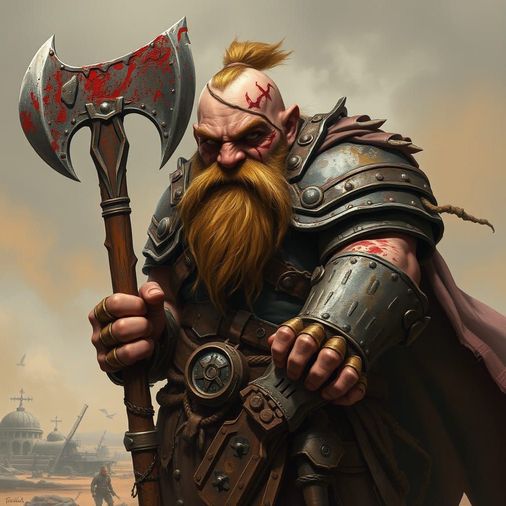 The Last Stand of Grimnir Ironfist - Battle-Hardened Dwarf W...