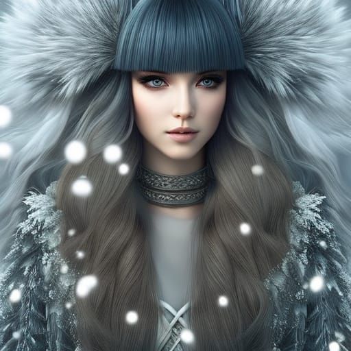 Princess of the snow kingdom - AI Generated Artwork - NightCafe Creator