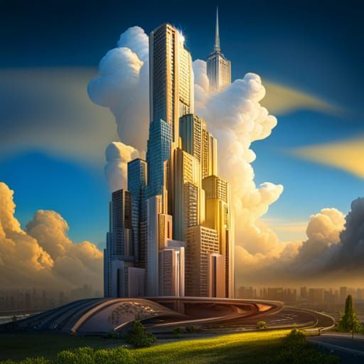 Skyscraper - AI Generated Artwork - NightCafe Creator