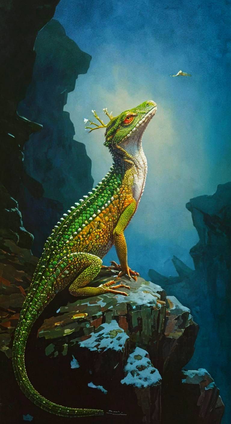 Lizard About To Leap? - Lizard About To Leap?