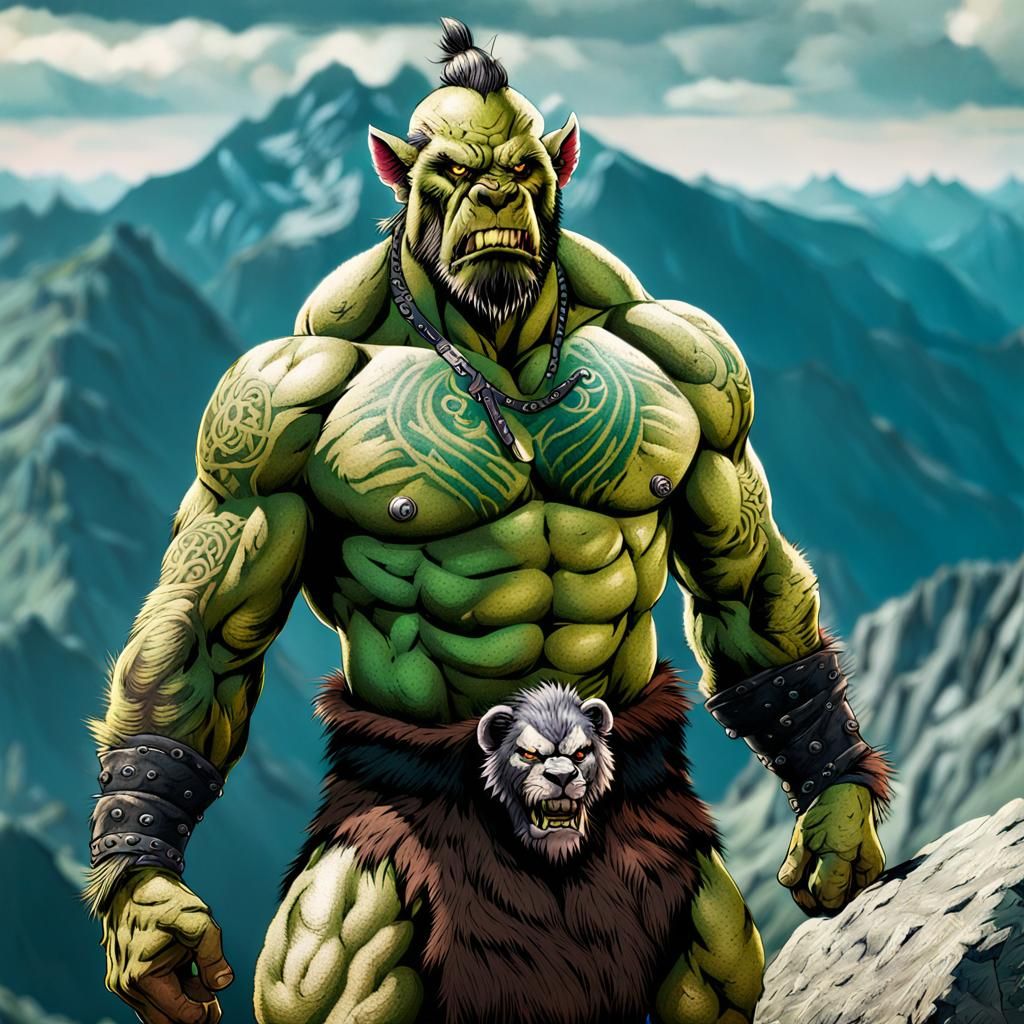 Ork Barbarian - AI Generated Artwork - NightCafe Creator