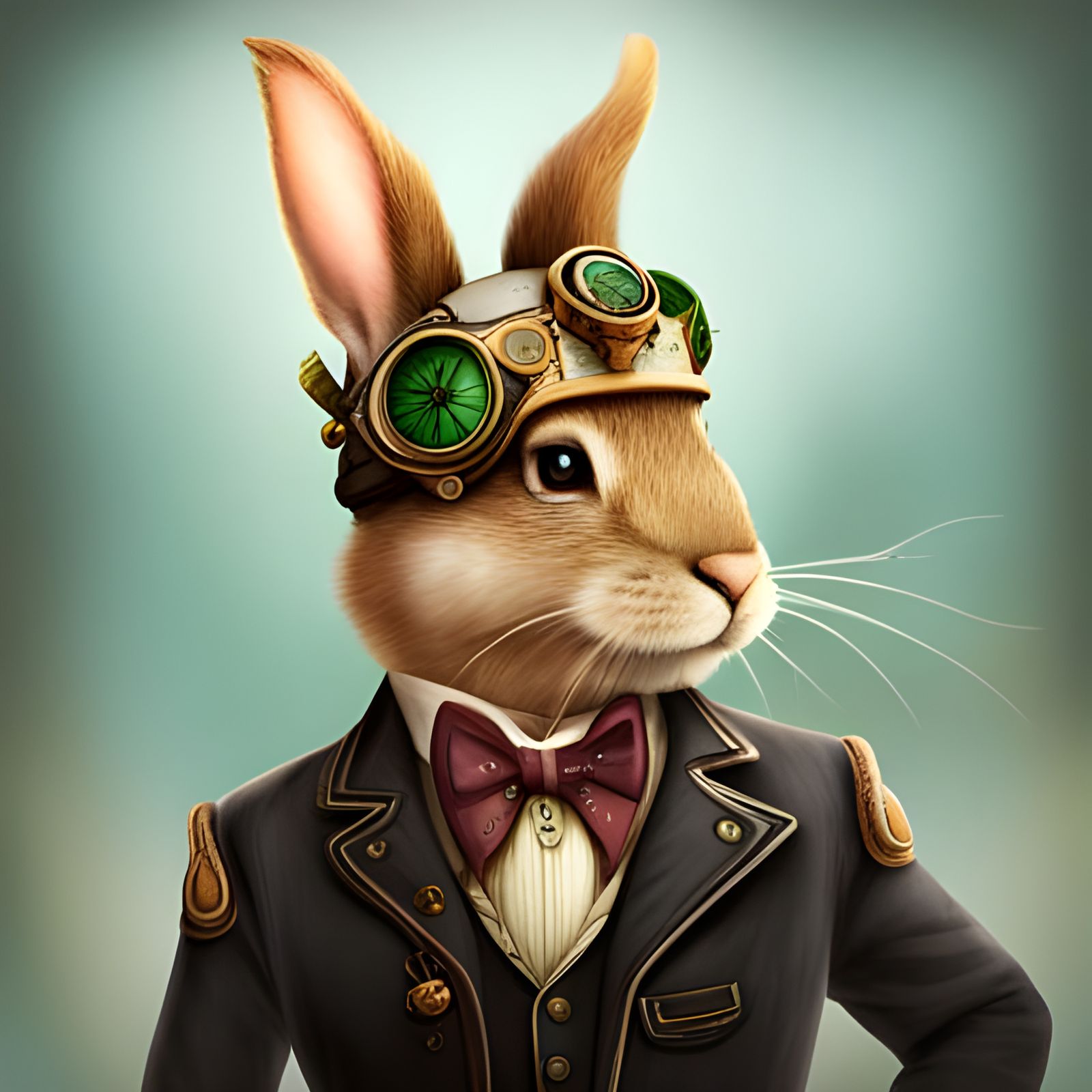 steampunk bunny - AI Generated Artwork - NightCafe Creator