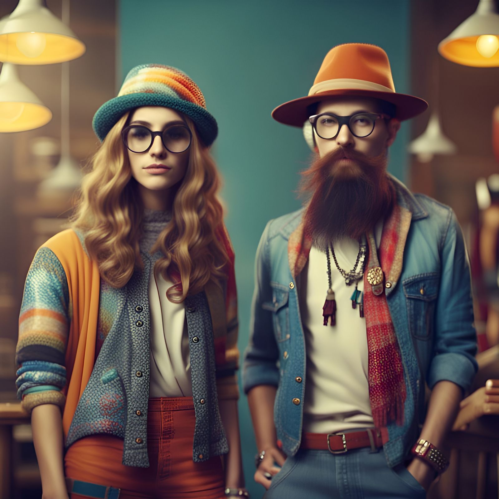 Hipsters - AI Generated Artwork - NightCafe Creator