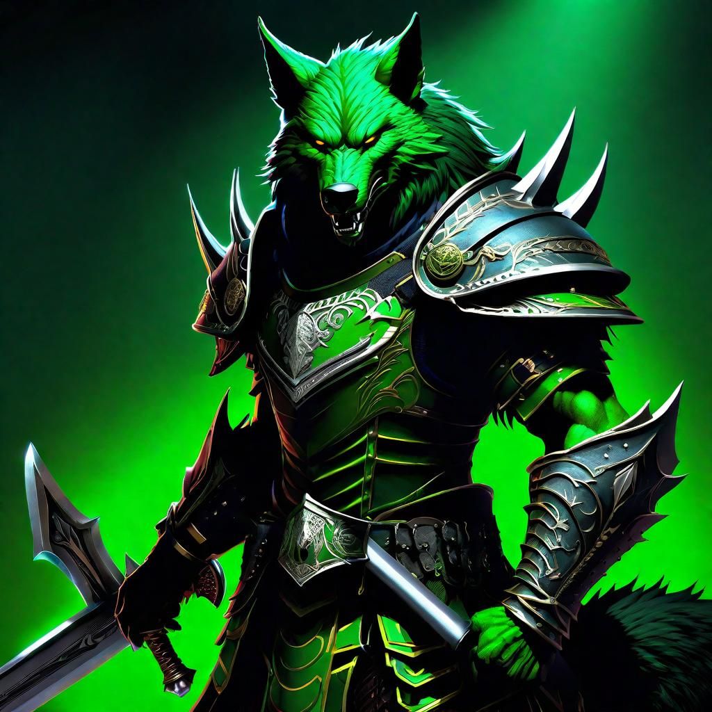 Green werewolf 2 - AI Generated Artwork - NightCafe Creator