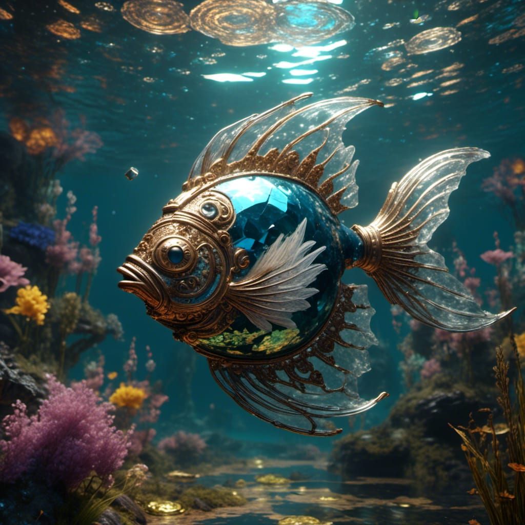 Punk fish - AI Generated Artwork - NightCafe Creator