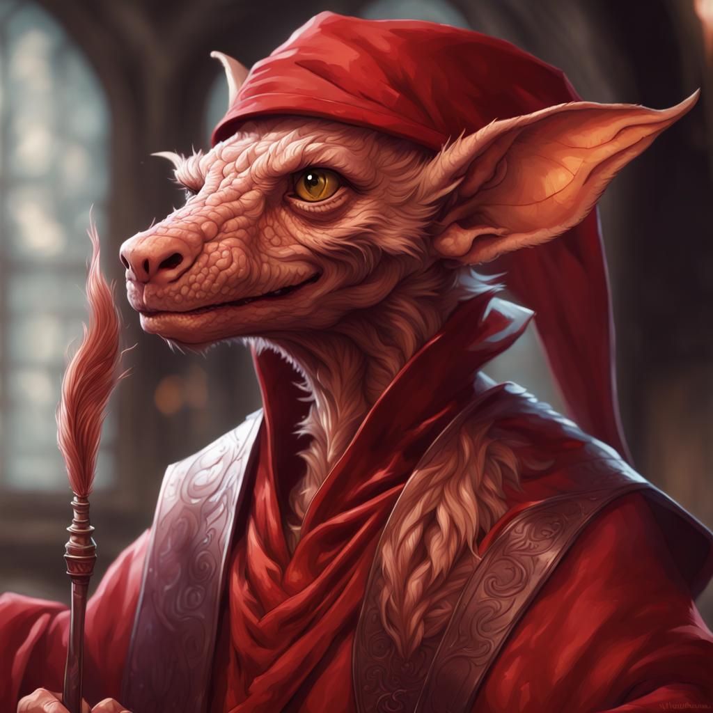 Bang Clawlash, Kobold Wizard and Scribe. - AI Generated Artwork ...