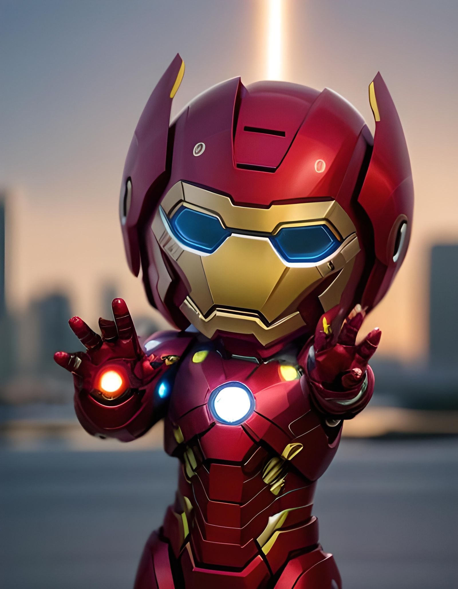 Ultron Buster Chibi - AI Generated Artwork - NightCafe Creator