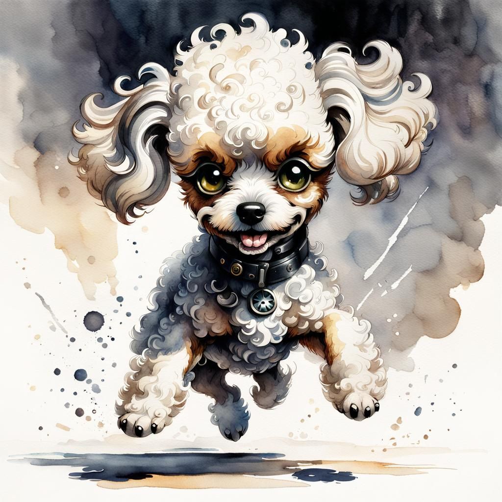 Poodle as Chibi Character - AI Generated Artwork - NightCafe Creator