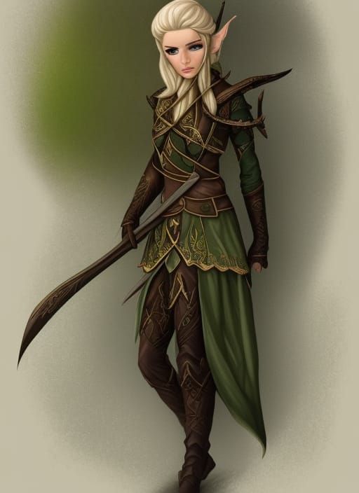 Elven Ranger - AI Generated Artwork - NightCafe Creator
