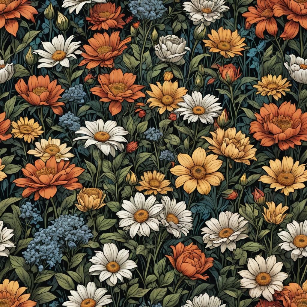 Flowers in bloom - AI Generated Artwork - NightCafe Creator