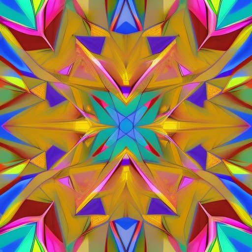 Colorful Kaleidoscope - AI Generated Artwork - NightCafe Creator