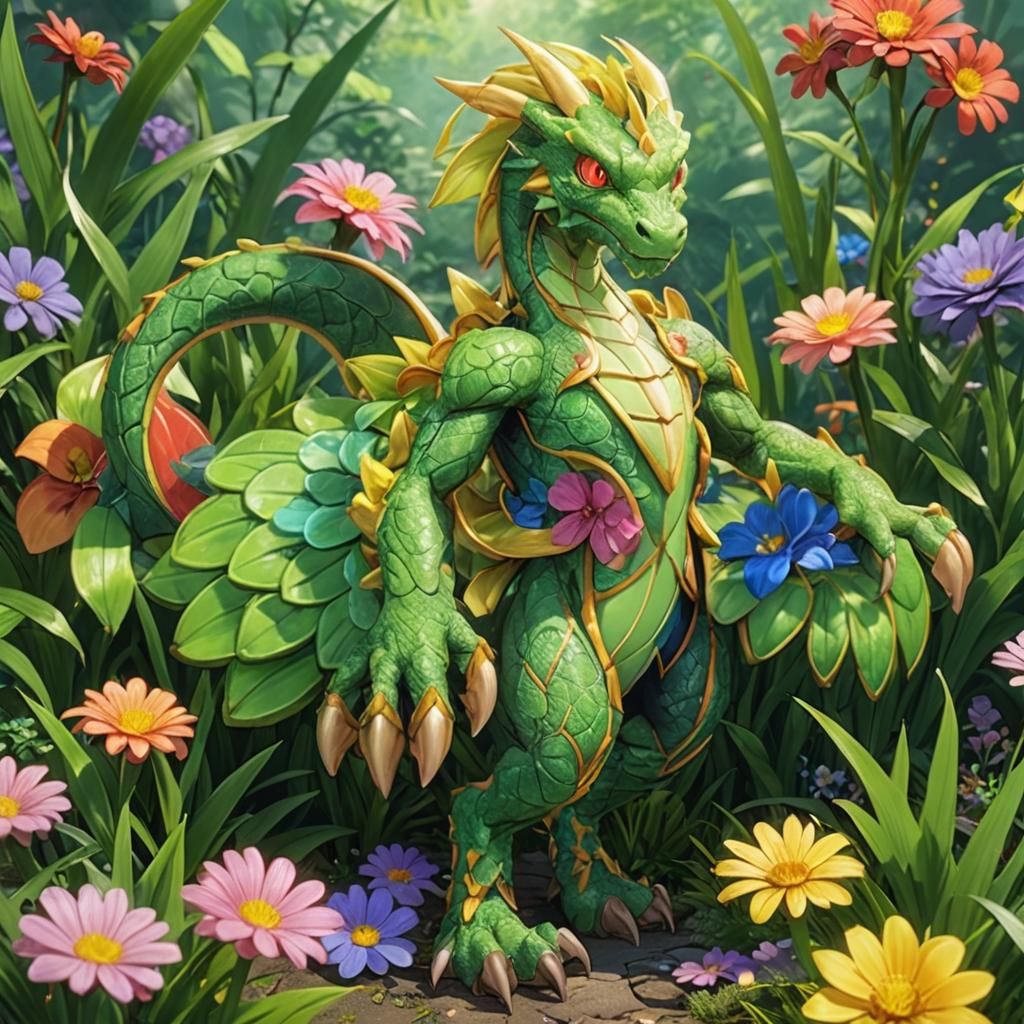 intricately detailed 8k resolution concept art of a grass and dragon ...