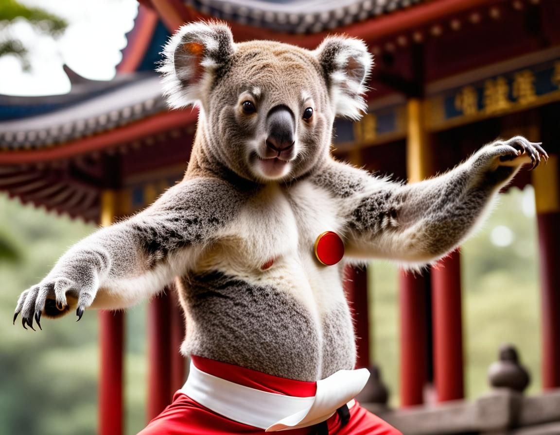 The real Kung Fu Koala - AI Generated Artwork - NightCafe Creator