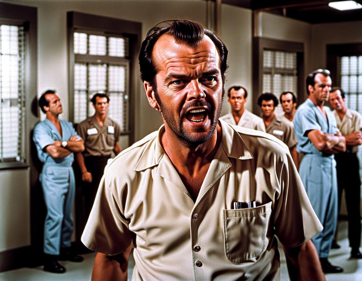 Jack Nicholson in "One flew over the Cuckoo nest" - AI Generated ...