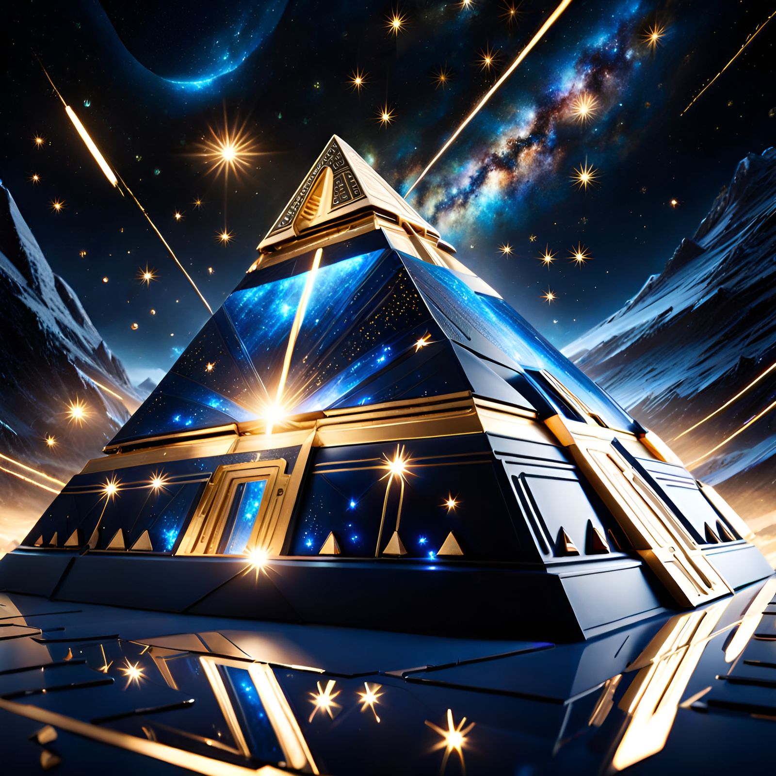 crazy detailed big pyramid - AI Generated Artwork - NightCafe Creator
