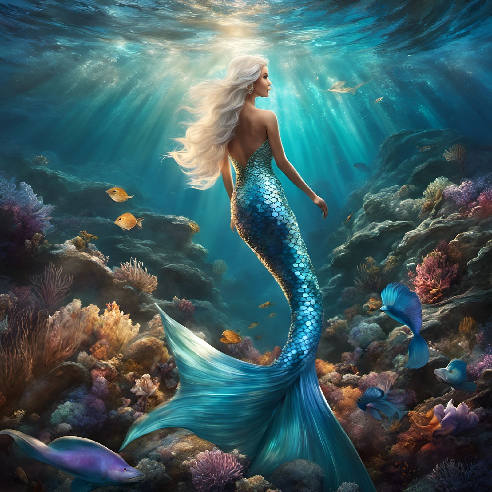 Mermaid - AI Generated Artwork - NightCafe Creator